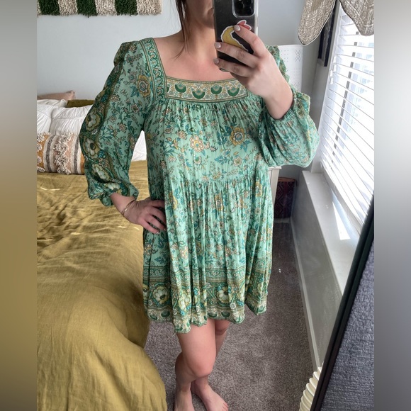 Spell | Dresses | Spell Folk Song Tunic Sage M | Poshmark